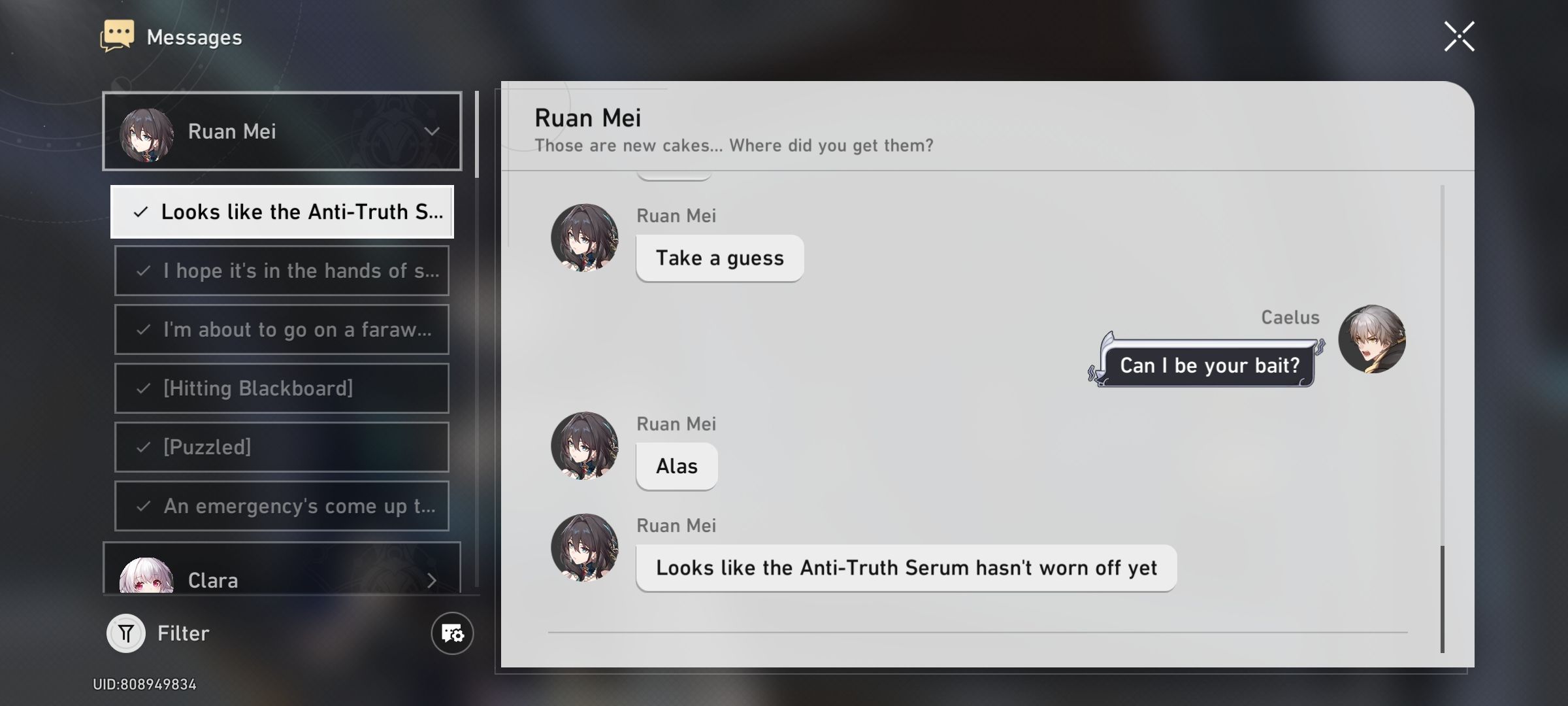 Why do you reject me this way, Ruan Bae? Honkai: Star Rail | HoYoLAB