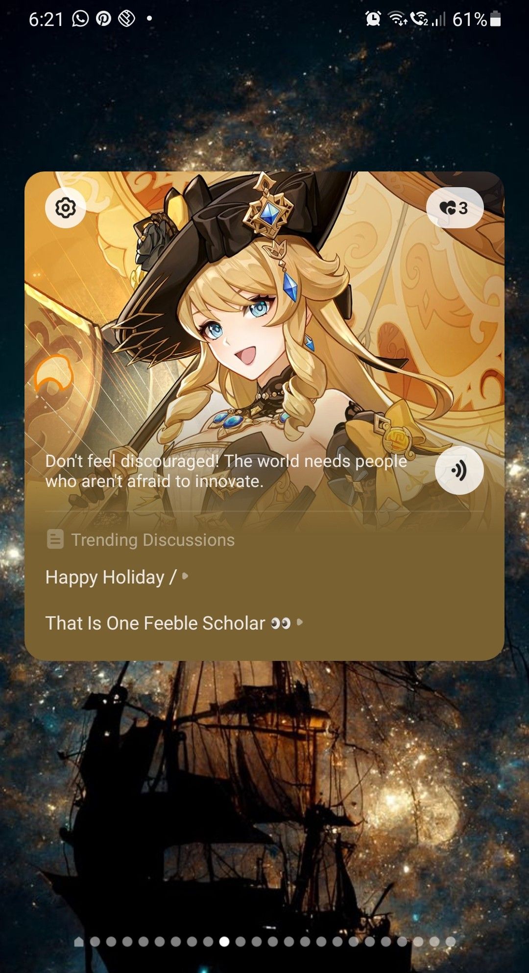 Bro why does character widget take up a whole Page Genshin Impact | HoYoLAB