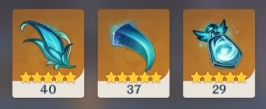 My stash of materials from weekly bosses drops Genshin Impact | HoYoLAB