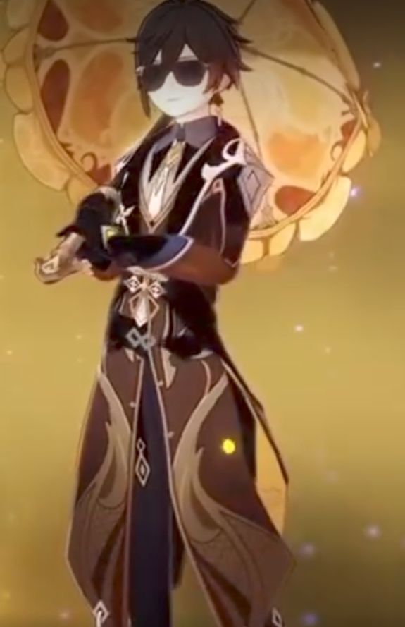 zhongli with navia umbrella Genshin Impact | HoYoLAB