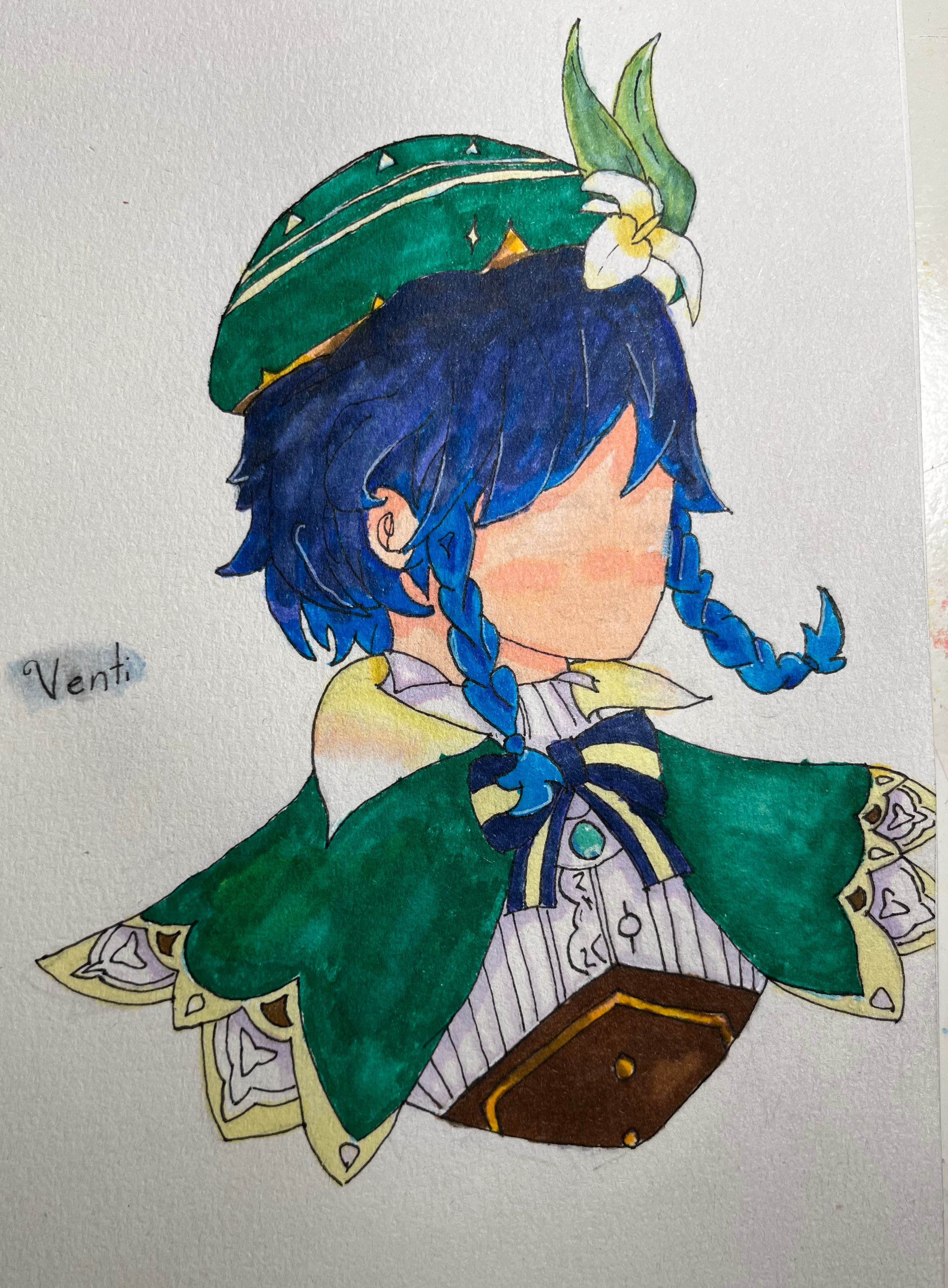 Venti Drawing~ Genshin Impact | HoYoLAB