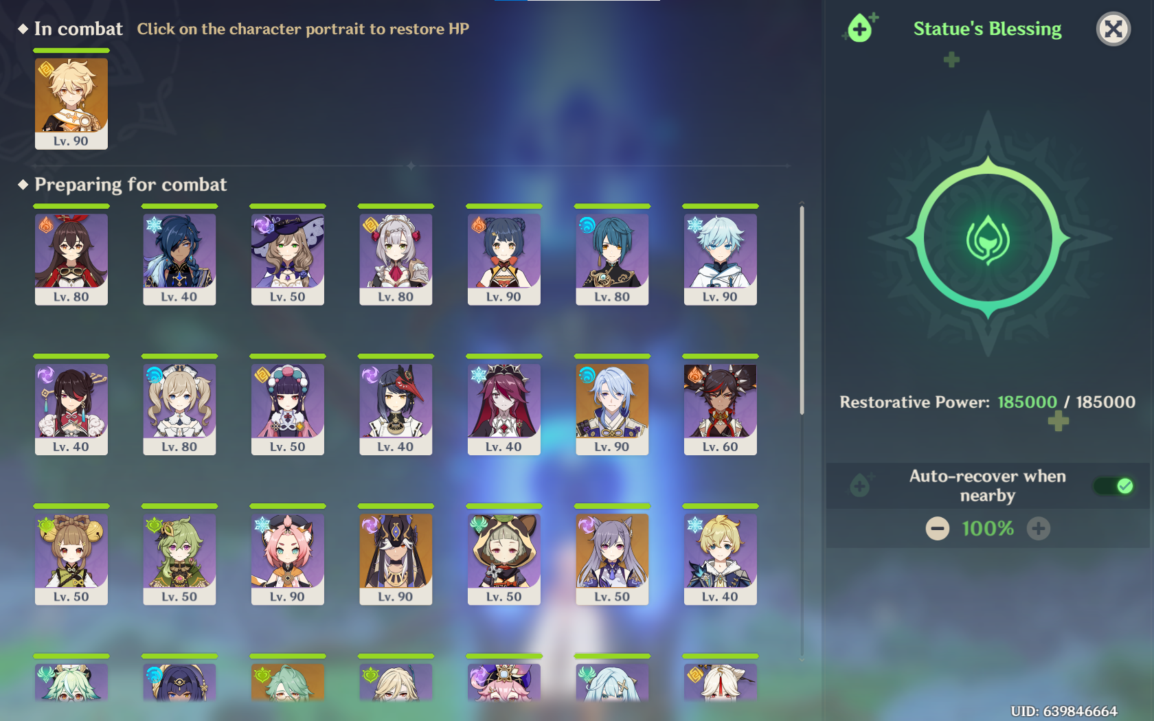 My Genshin characters order of collection Genshin Impact | HoYoLAB