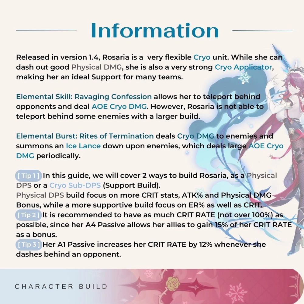 Rosaria Build Genshin Impact | HoYoLAB