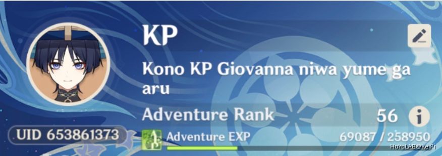 my uid Genshin Impact | HoYoLAB