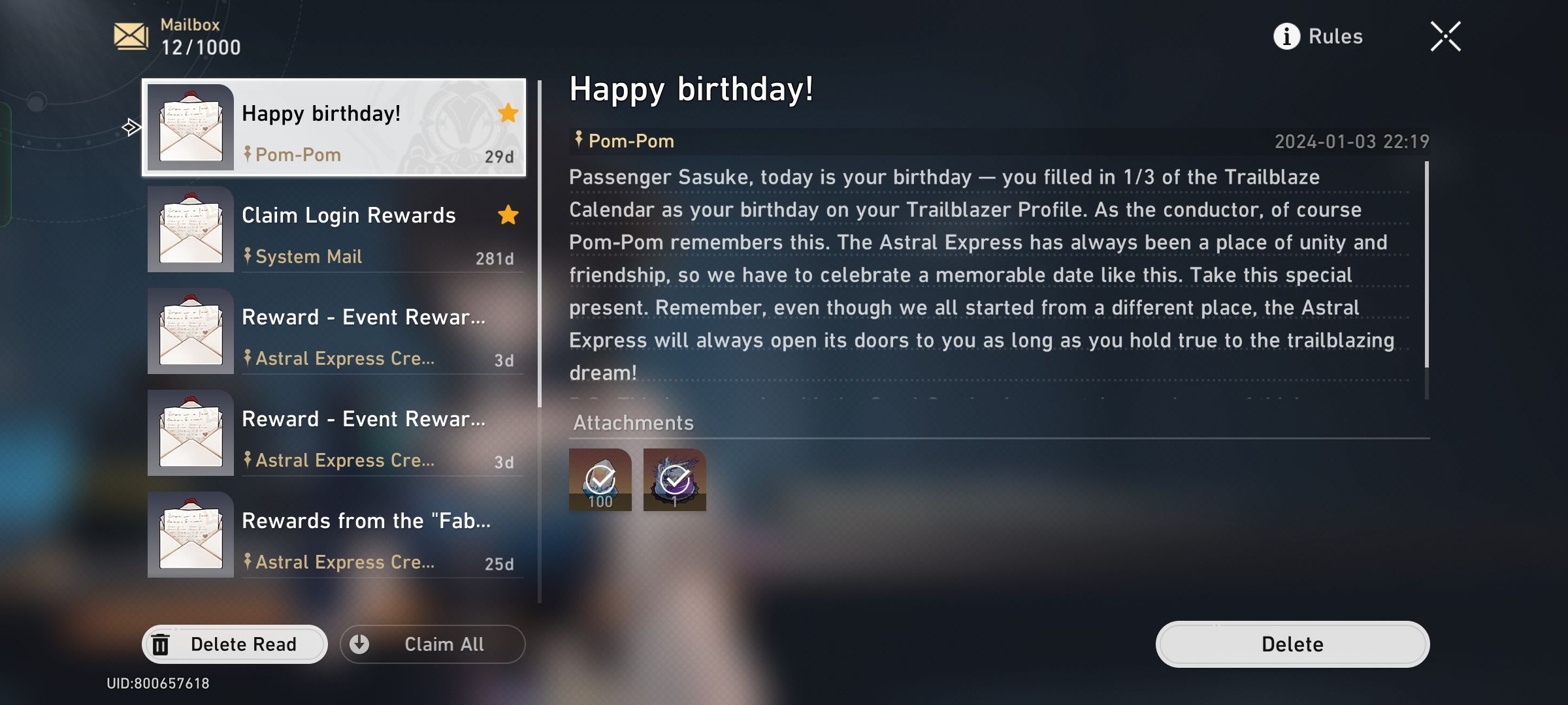 my birthday Genshin Impact | HoYoLAB