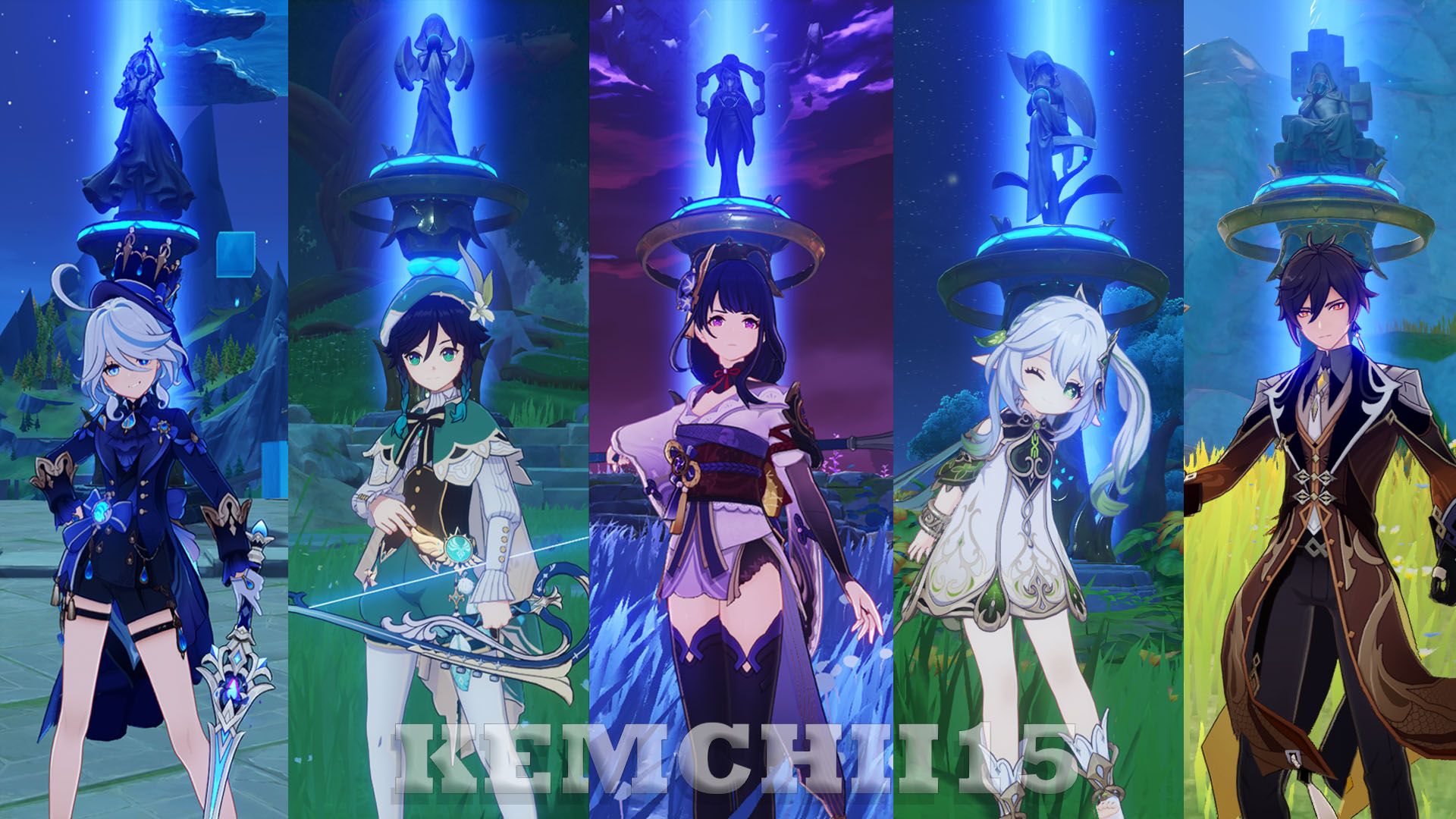 Five of the Seven Nations Archons Genshin Impact | HoYoLAB