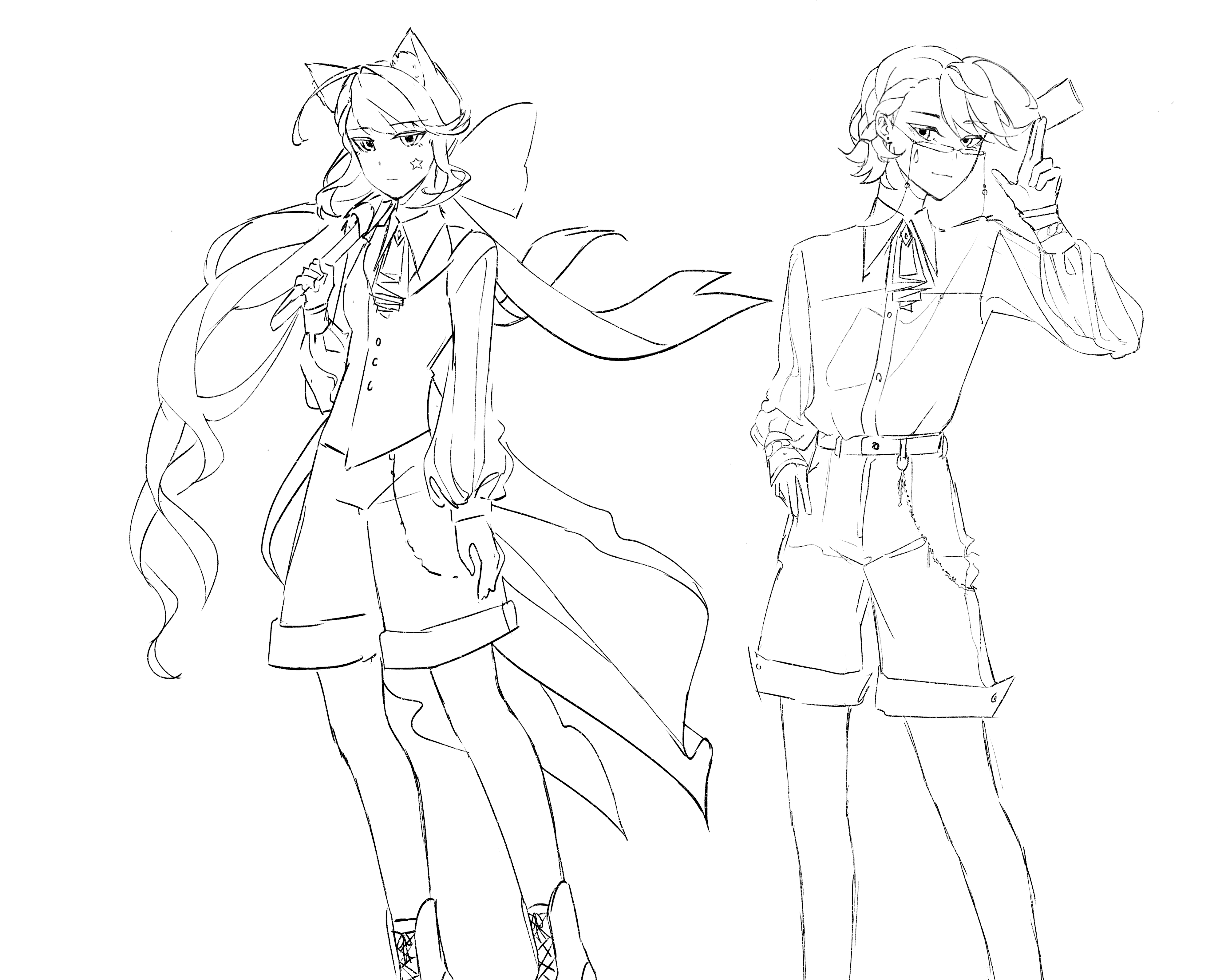 Lyney and Lynette fan art Genshin Impact | HoYoLAB
