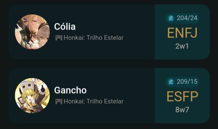 mbti dos persons de hsr Honkai: Star Rail | HoYoLAB