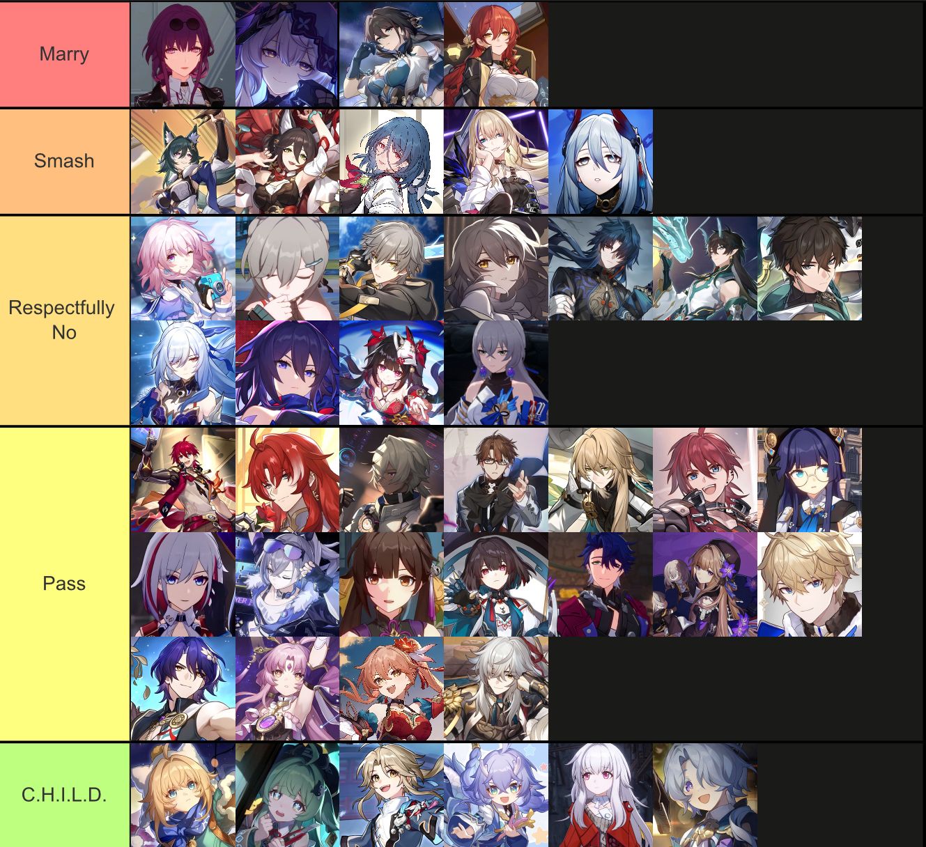 Smash or Pass (My Opinion) Honkai: Star Rail | HoYoLAB