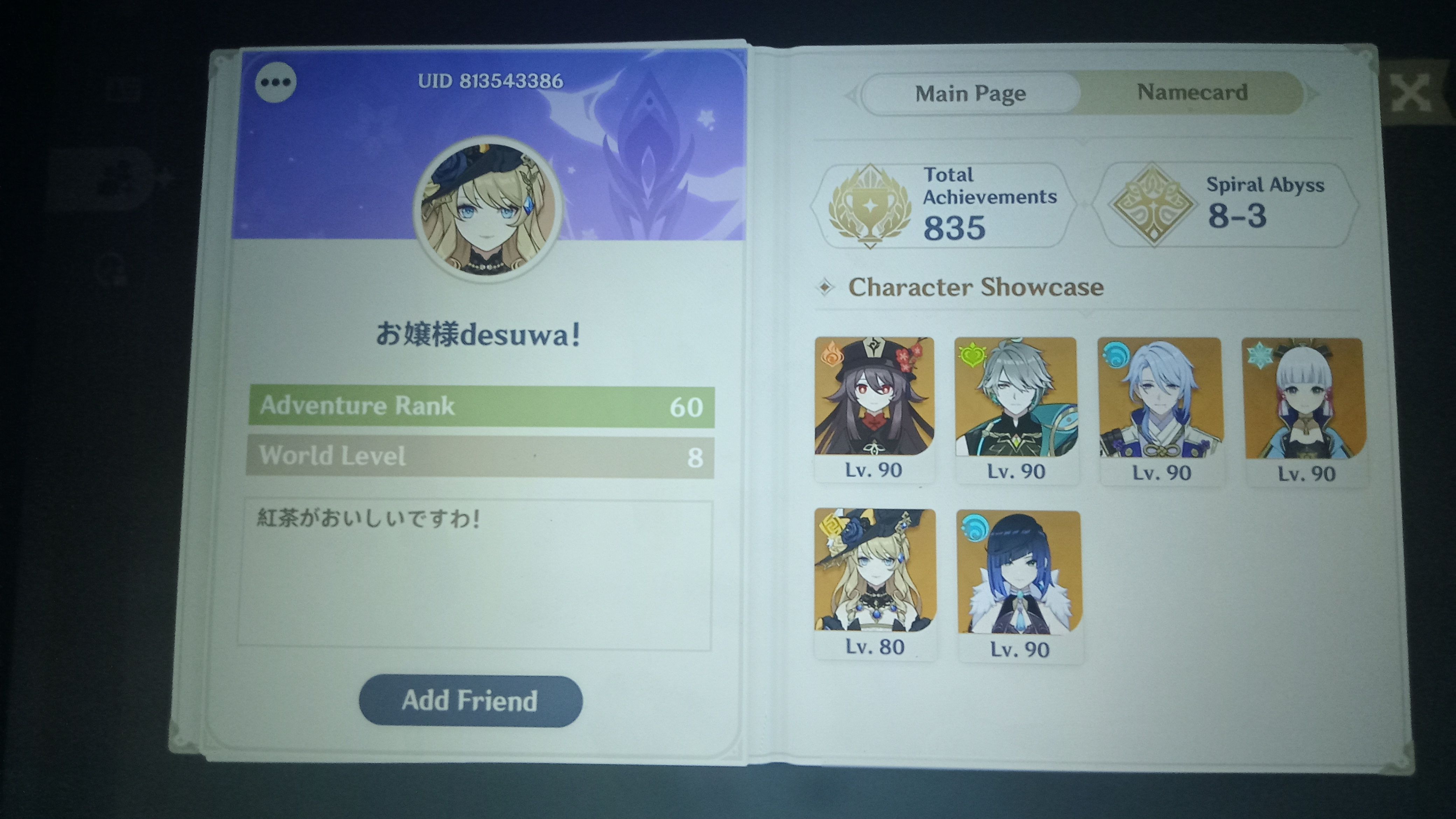 uid 813543386 ( asia ) Genshin Impact | HoYoLAB