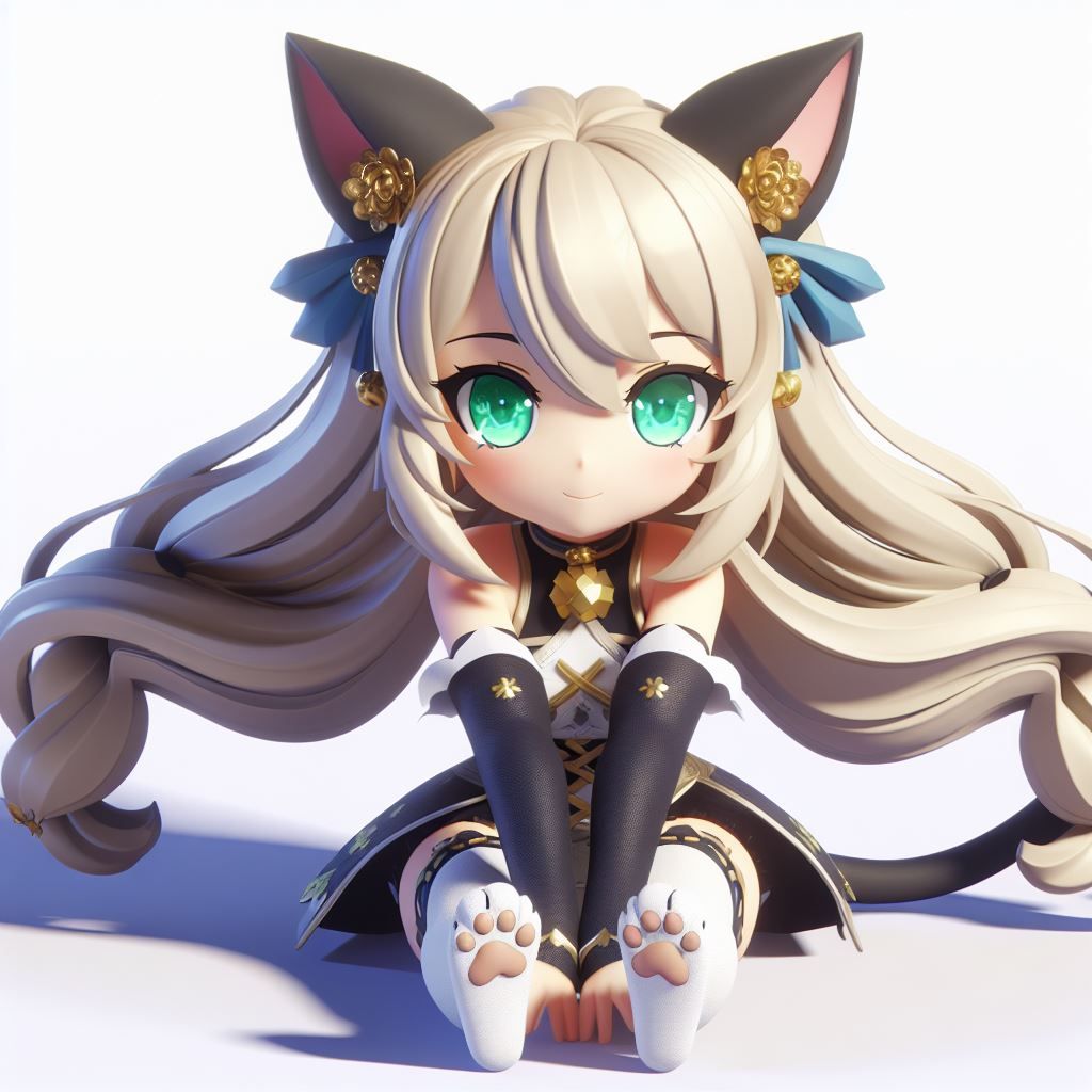 I found this stray kitten, would anyone like to adopt her? Genshin ...