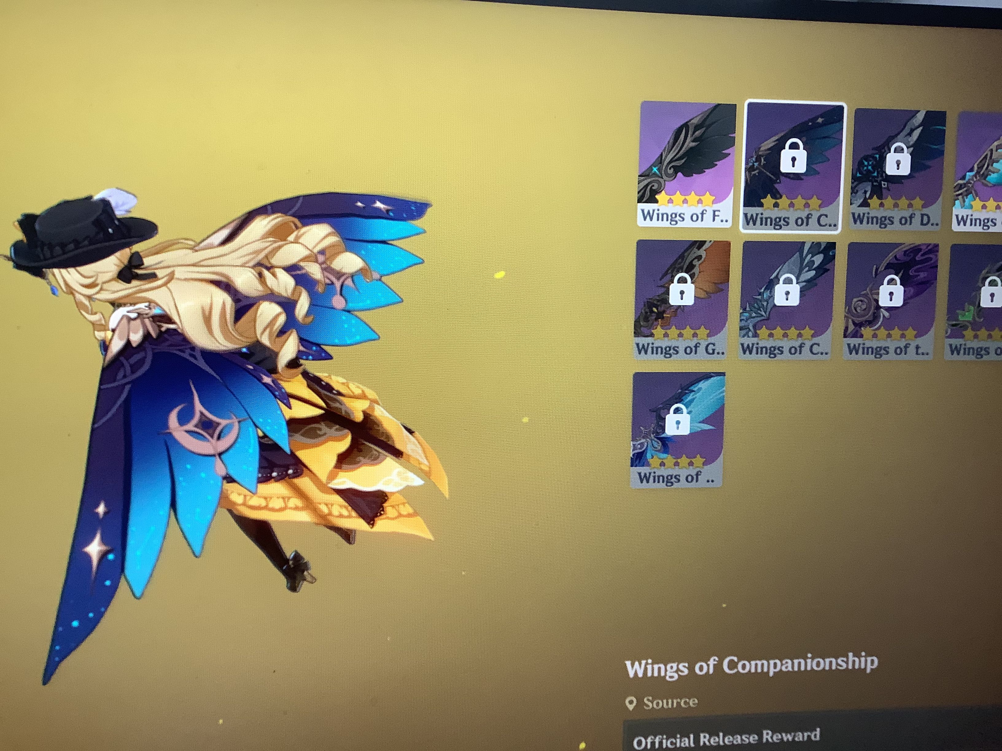 I missed the Wing Gilder Skin at the start… Genshin Impact | HoYoLAB
