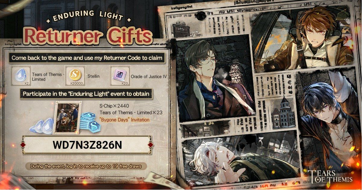 Enduring Light - Returner Codes Tears of Themis | HoYoLAB