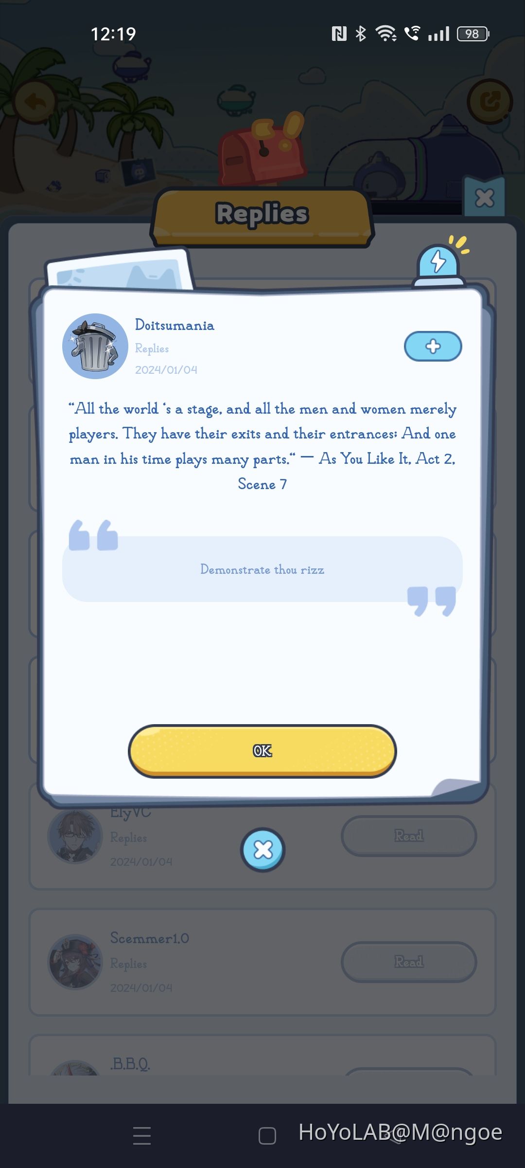 classic rizz showcase | HoYoLAB