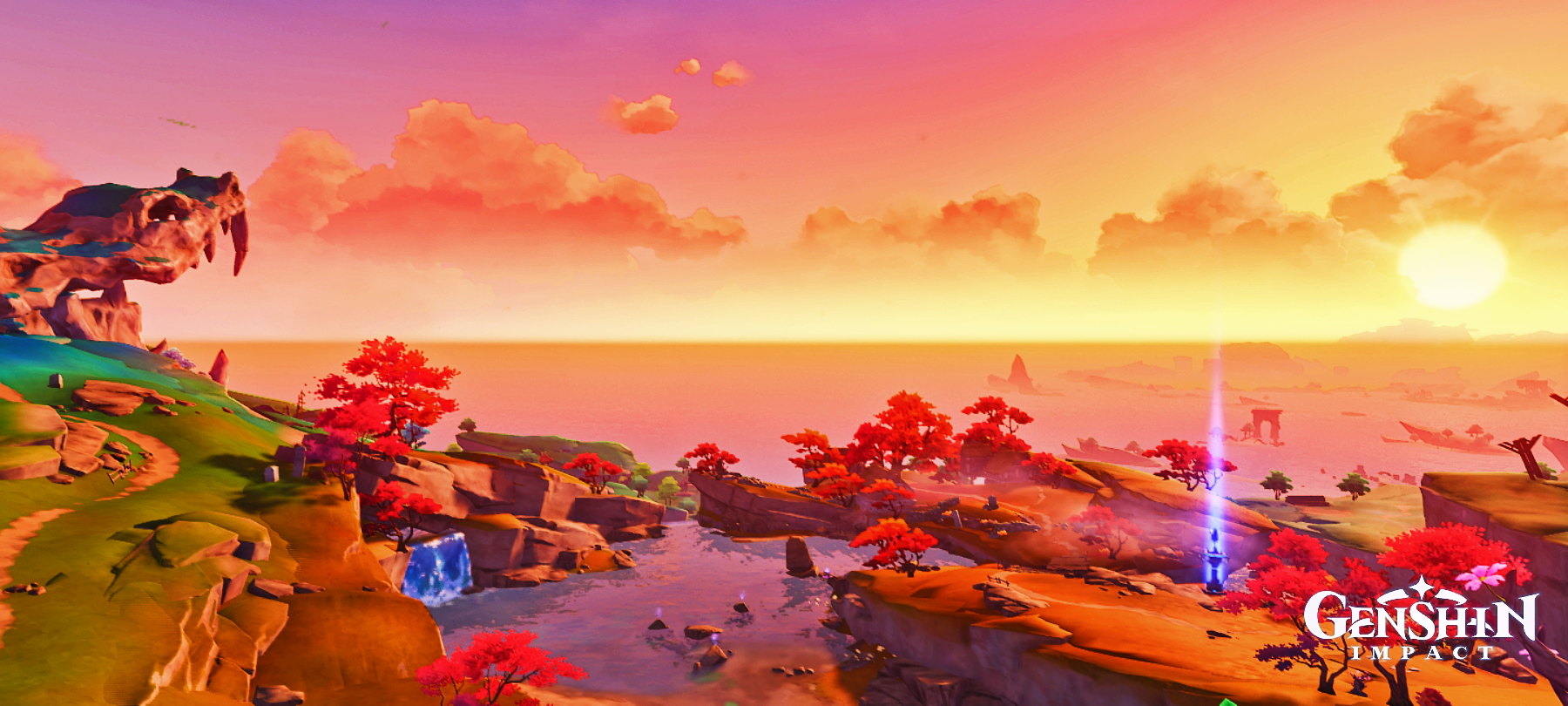 Sunset in Inazuma Genshin Impact | HoYoLAB