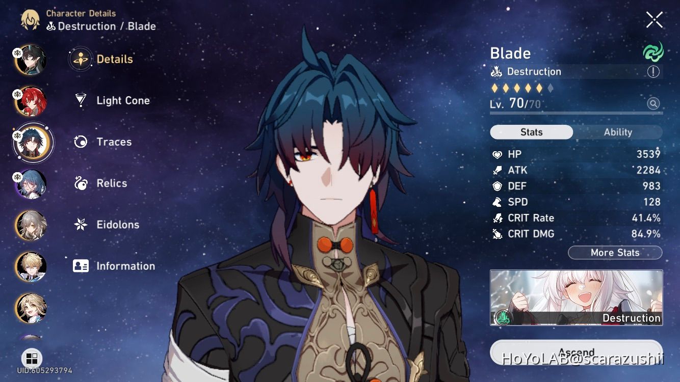 All of my HSR 5 stars (across 3 accounts Honkai: Star Rail | HoYoLAB