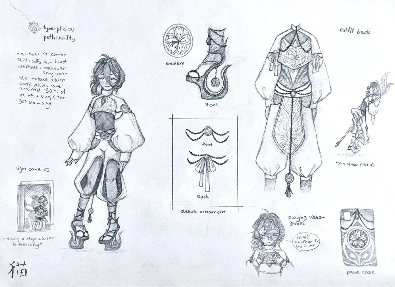 Project „character design“ ~ day three/ingame model Genshin Impact ...