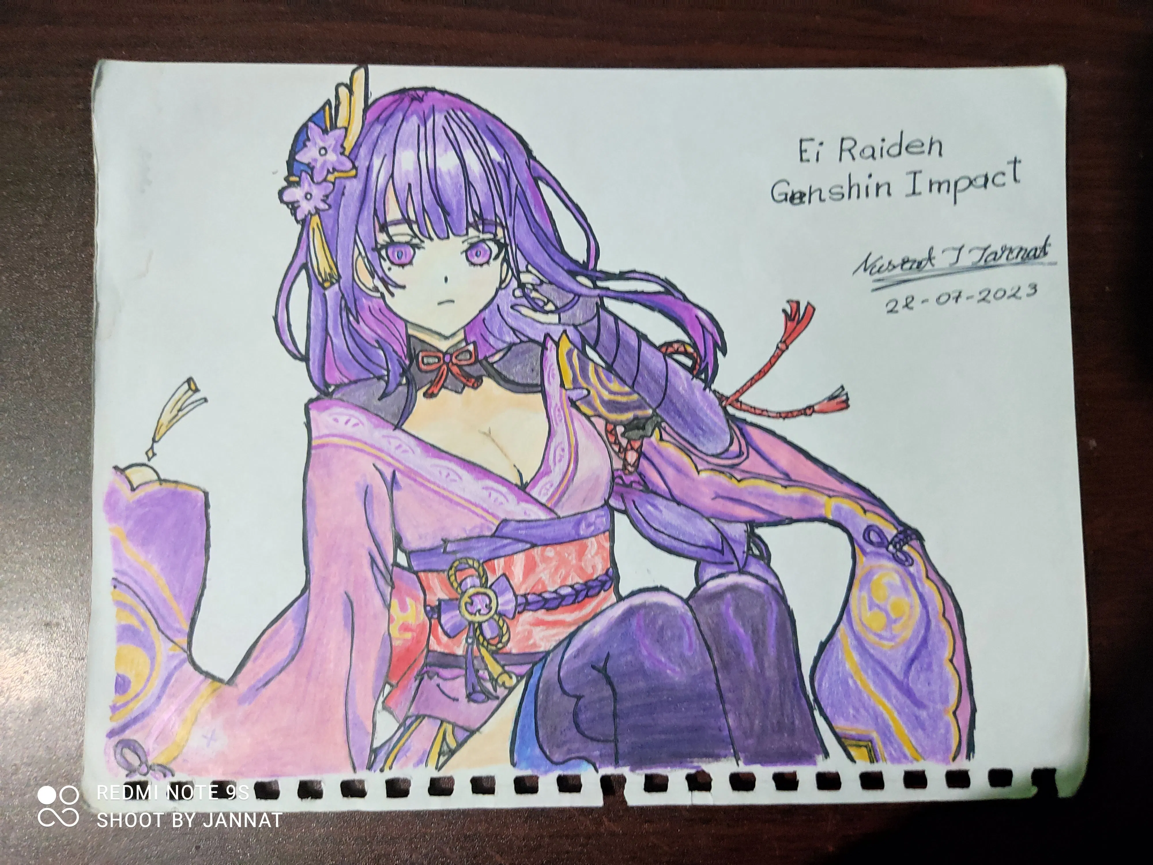 Raiden Shogun fan art Genshin Impact | HoYoLAB