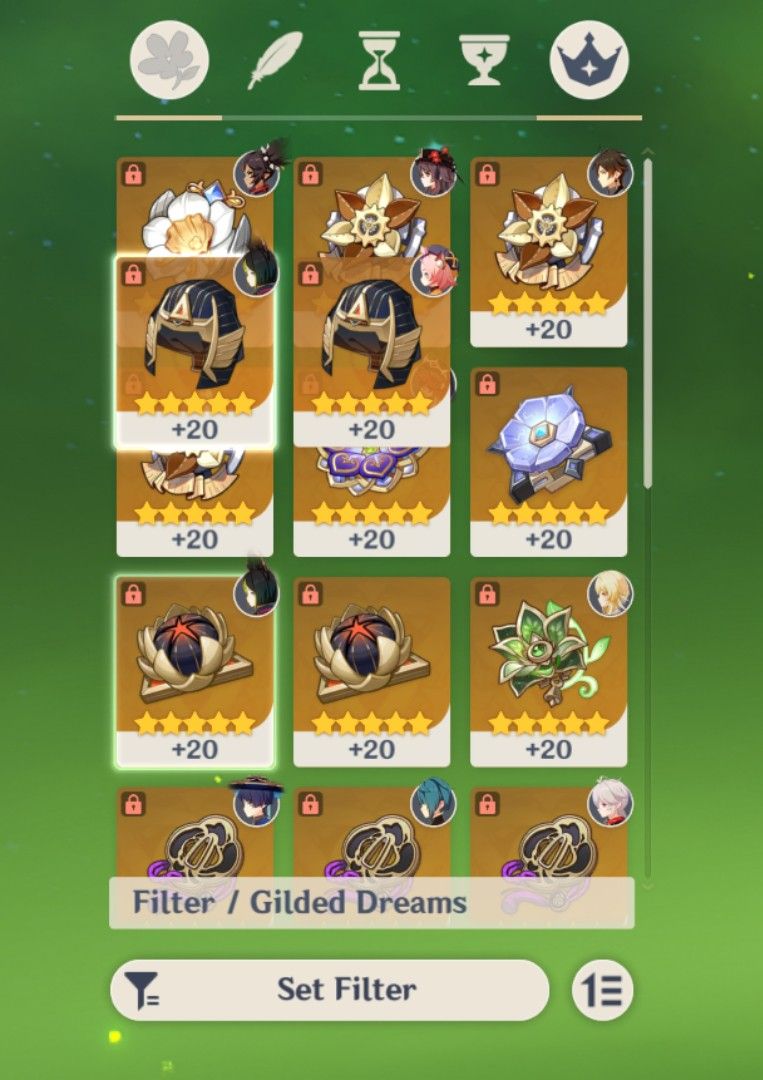 Artifact visual bug I think Genshin Impact | HoYoLAB