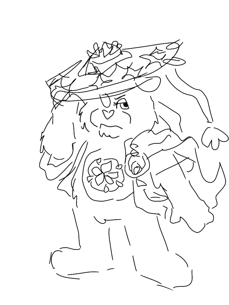 coloring pages of grumpy bear