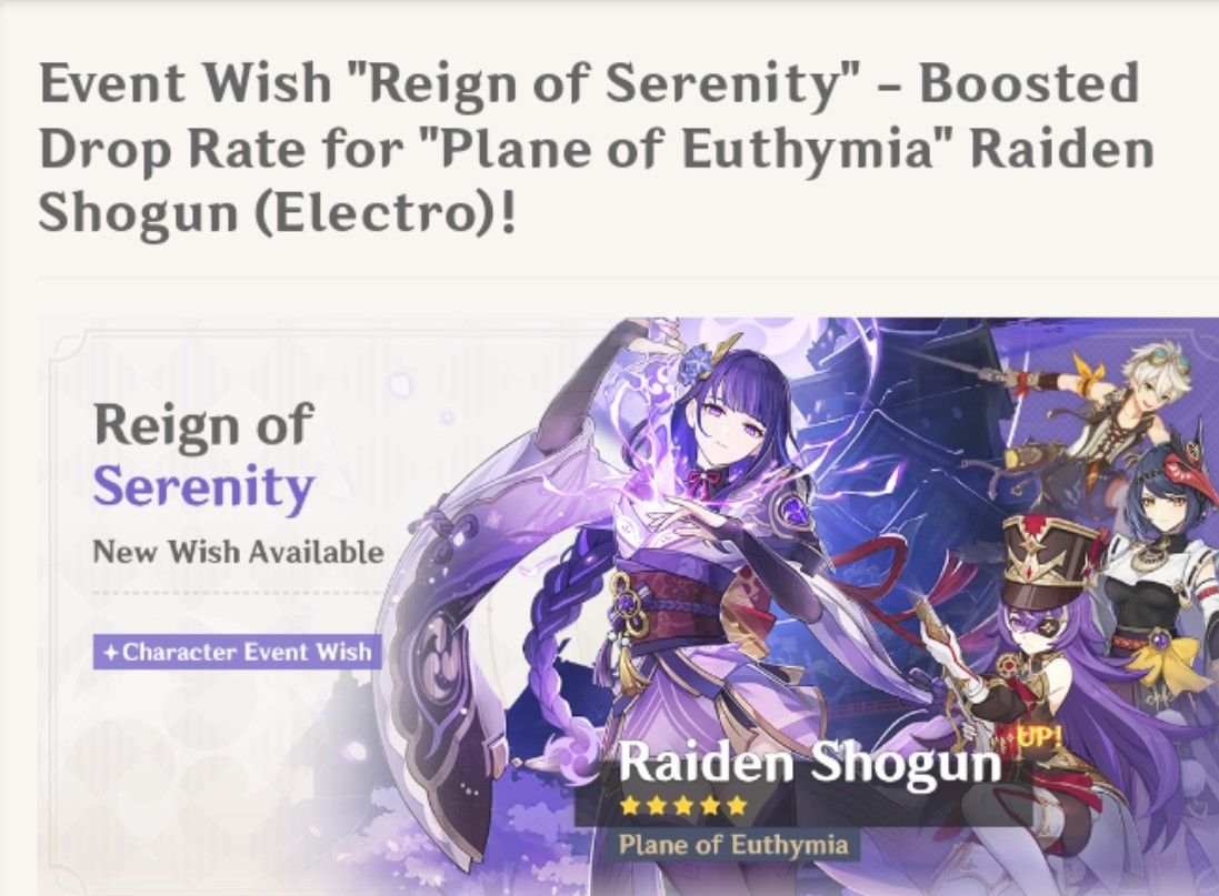 At last Raiden banner with bennett 🥰 Genshin Impact | HoYoLAB