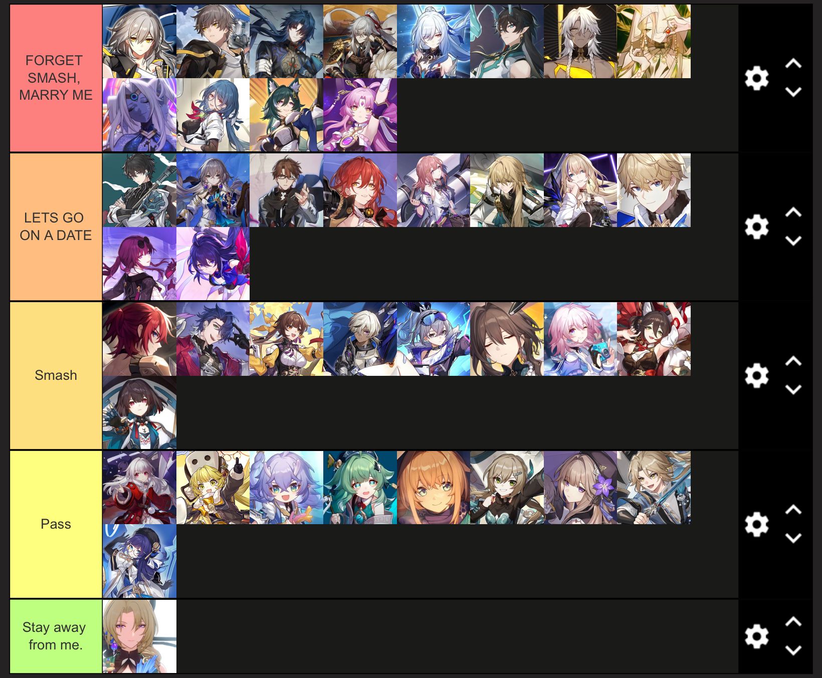 my smash or pass hsr :-) Honkai: Star Rail | HoYoLAB