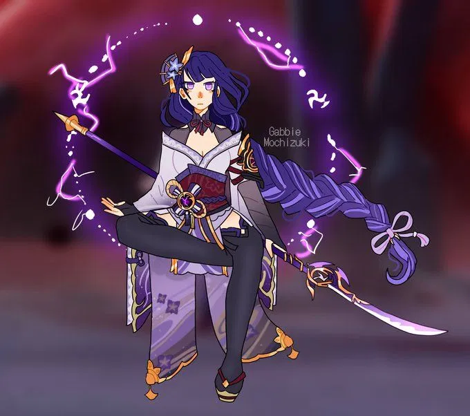 Raiden fanart Genshin Impact | HoYoLAB