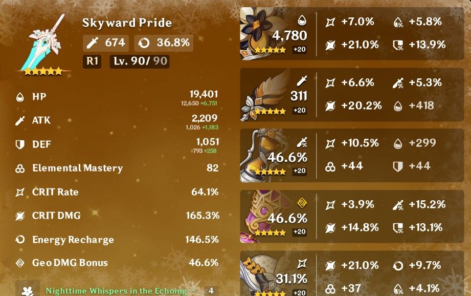 Is this build decent enough already for Navia? Genshin Impact | HoYoLAB