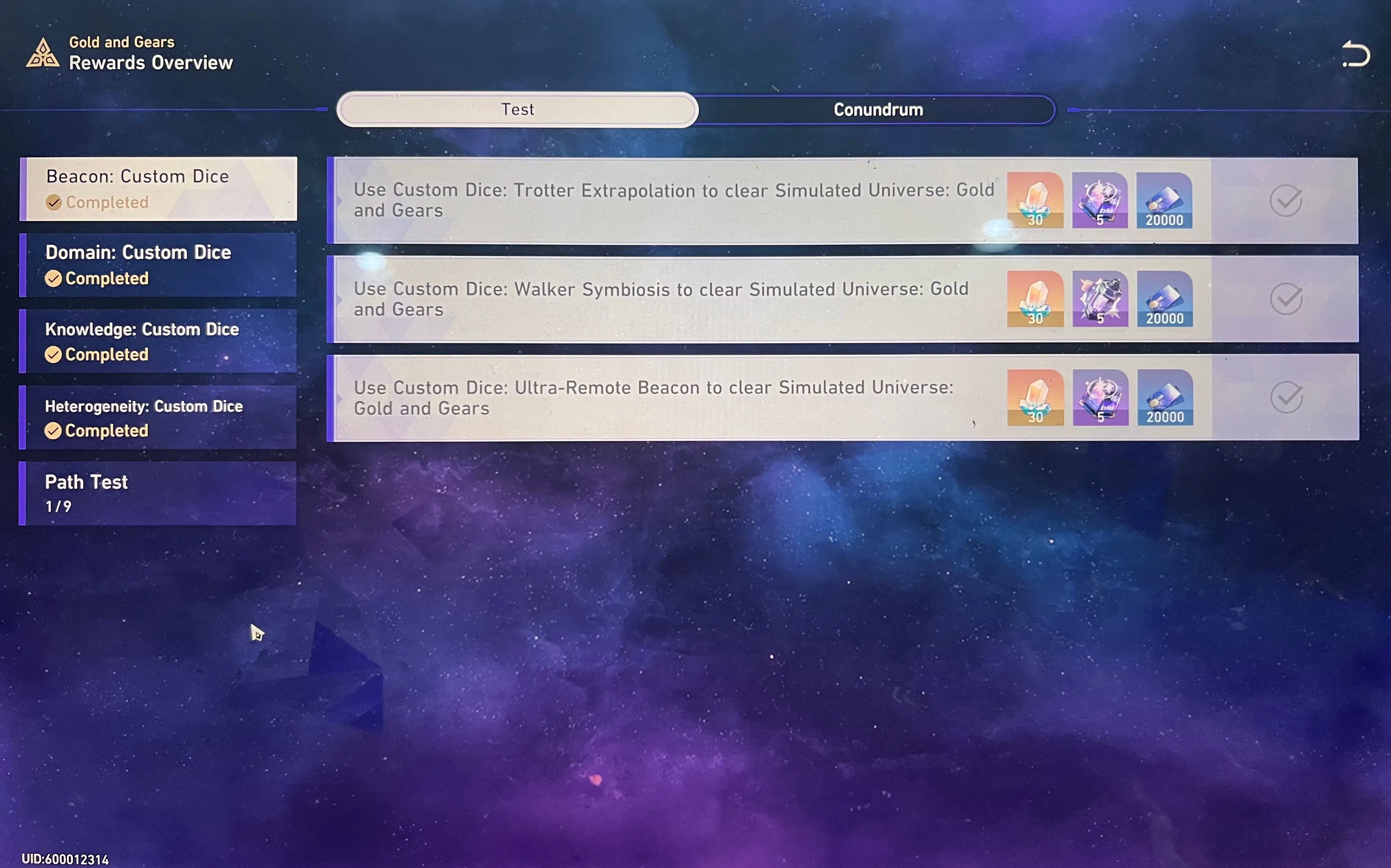 Simulated Universe Gold and Gears Honkai: Star Rail | HoYoLAB