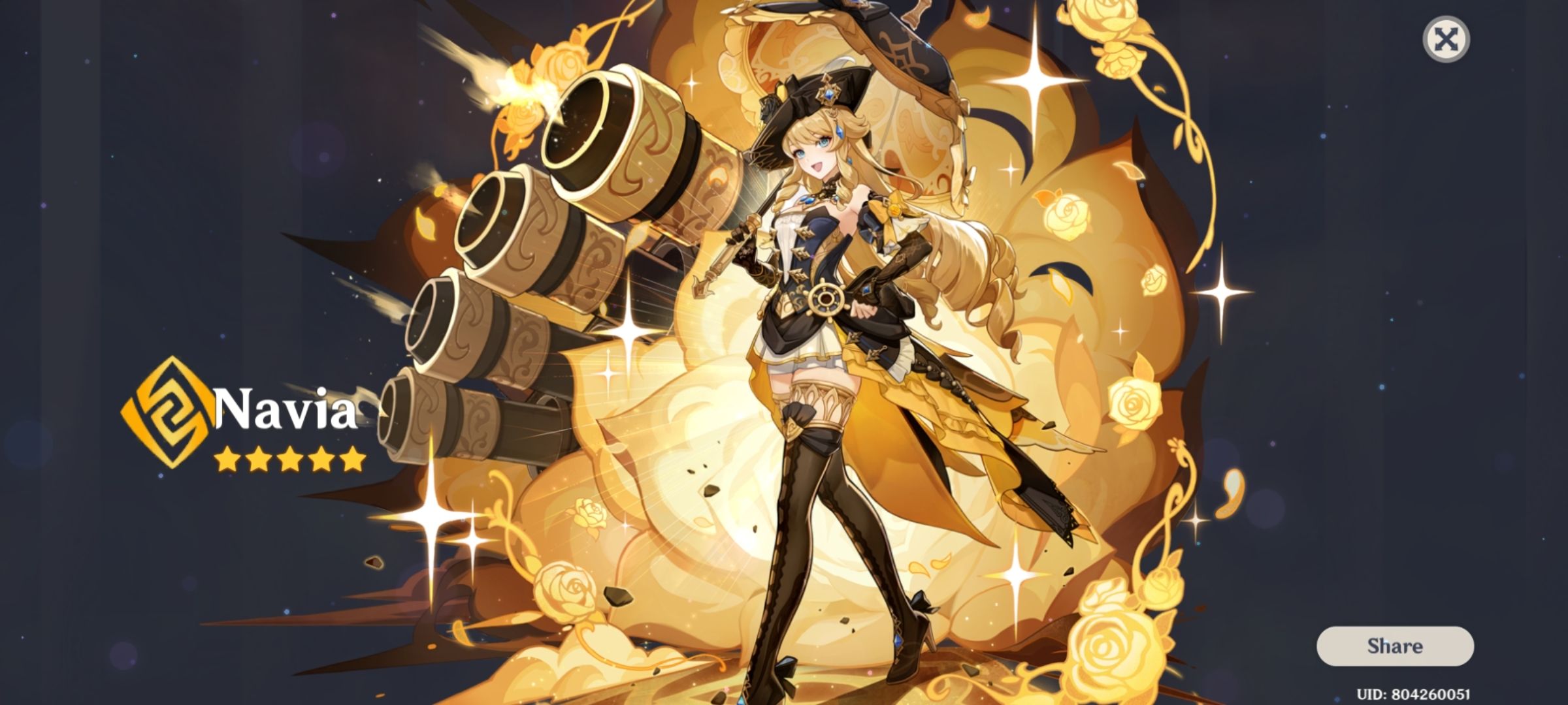 Some people pull weapon for their character, I pulled a character ...