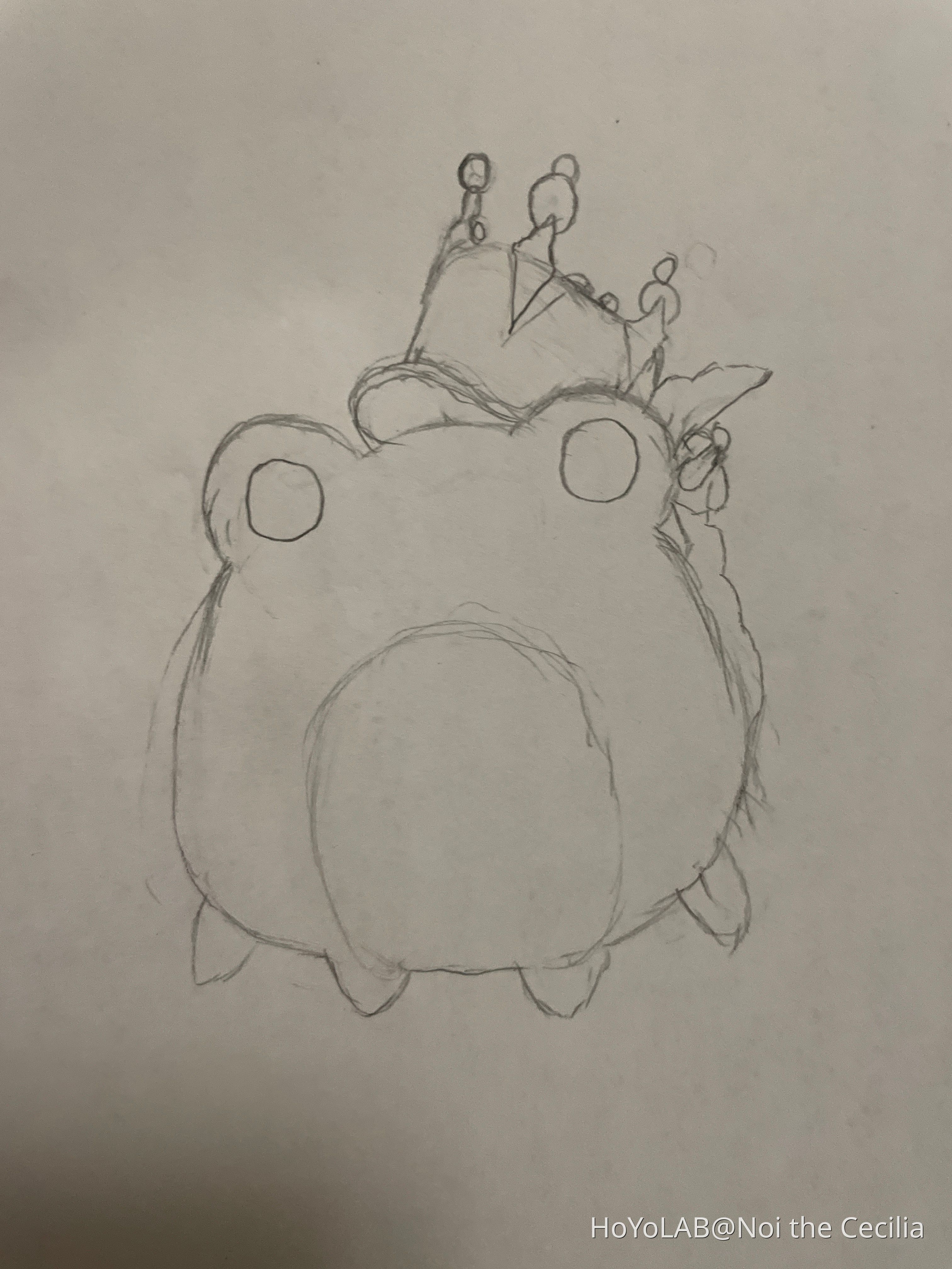 Frogina (I’m too lazy to color it right now) Genshin Impact | HoYoLAB