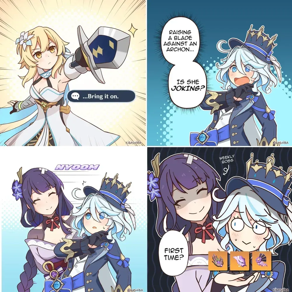 Traveller vs archon(Ei's puppet) Genshin Impact | HoYoLAB