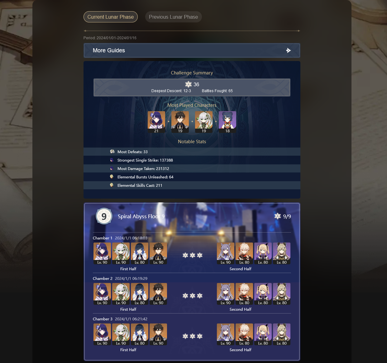 First 36* Abyss run Genshin Impact | HoYoLAB