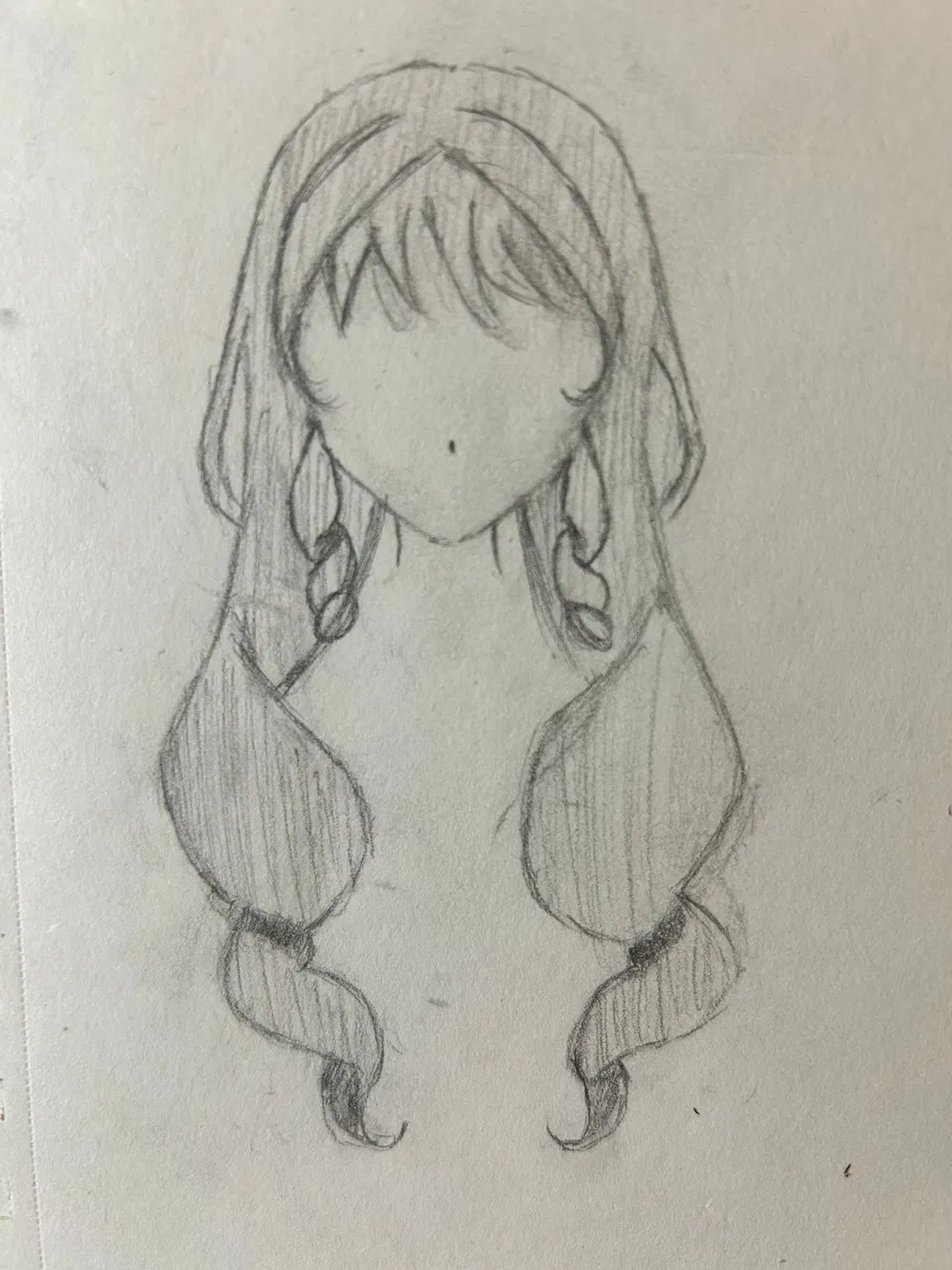 I tried drawing Navia’s hair kinda? Idk what I was doing Genshin Impact ...