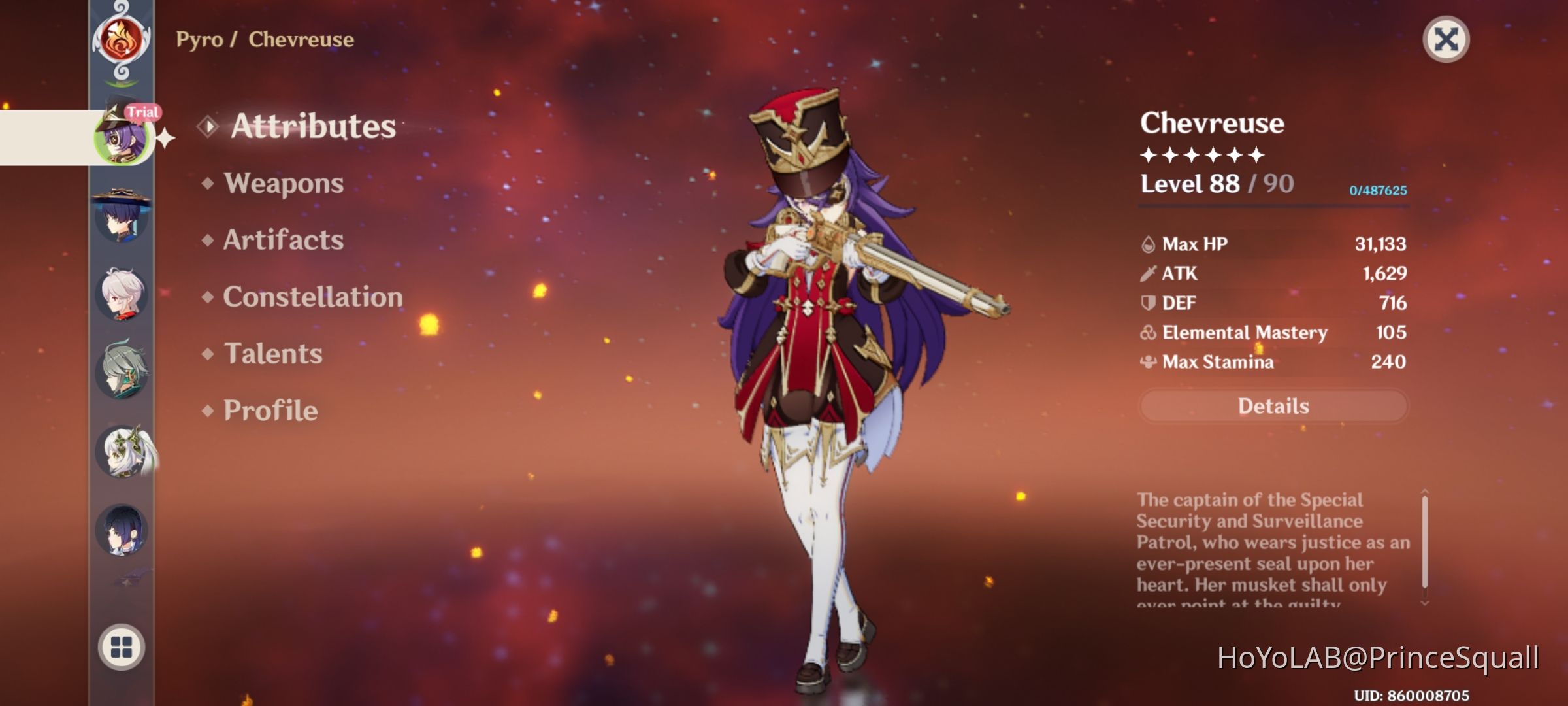 Took a peek at Chevreuse default HP build! 🔥🔥🔥 Is she hot or what ...