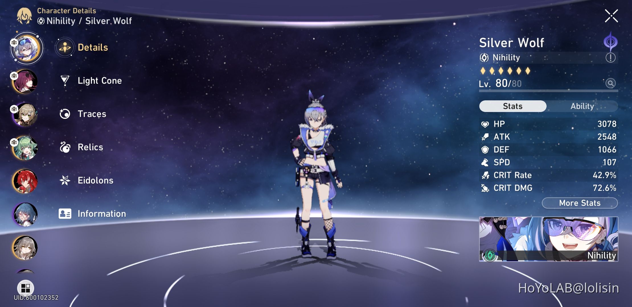 Silver Wolf Build - Final Product (COMPLETE) Honkai: Star Rail | HoYoLAB