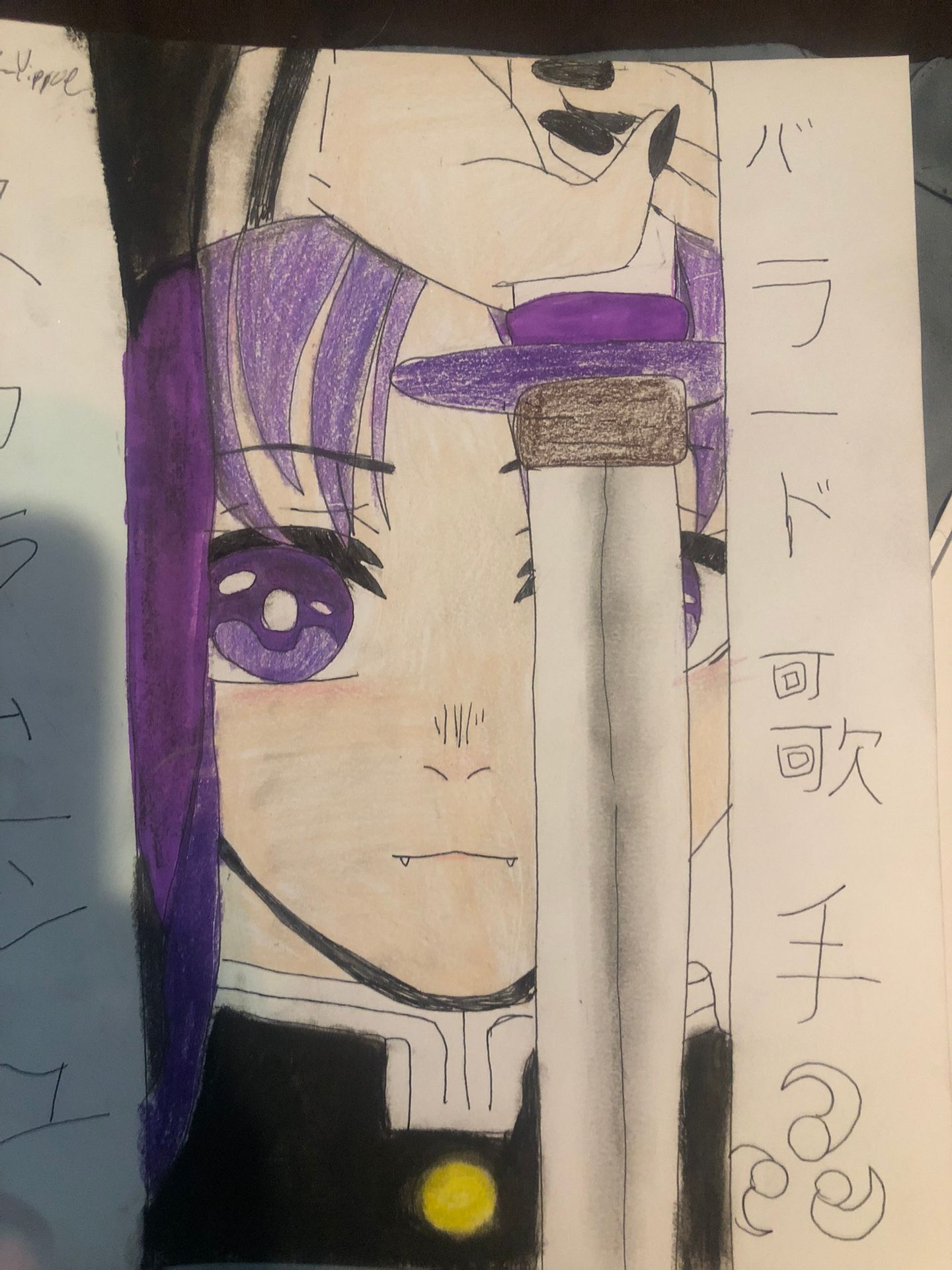I drew demon slayer Scaramouche:) Genshin Impact | HoYoLAB