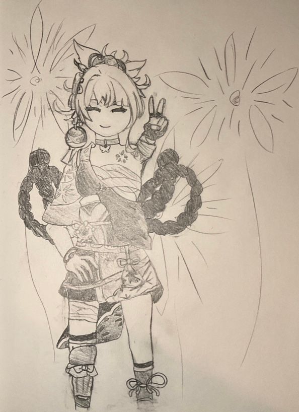 Yoimiya Drawing Genshin Impact | HoYoLAB