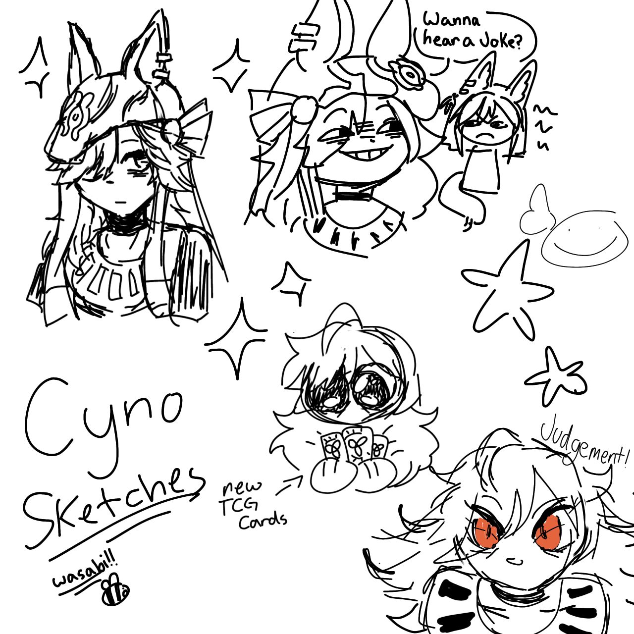Cyno Doodles/Sketches! Genshin Impact | HoYoLAB