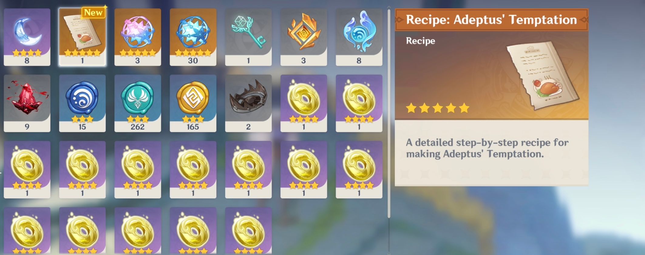 Golden recipe: Adeptus’ Temptation Genshin Impact | HoYoLAB