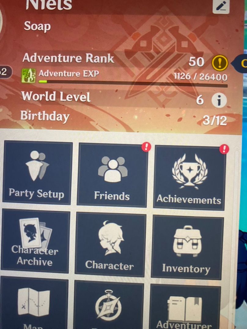 Adventure rank Genshin Impact | HoYoLAB