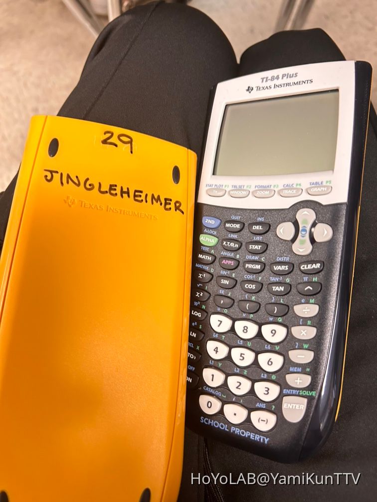 my geometry teacher gave the calculators names | HoYoLAB