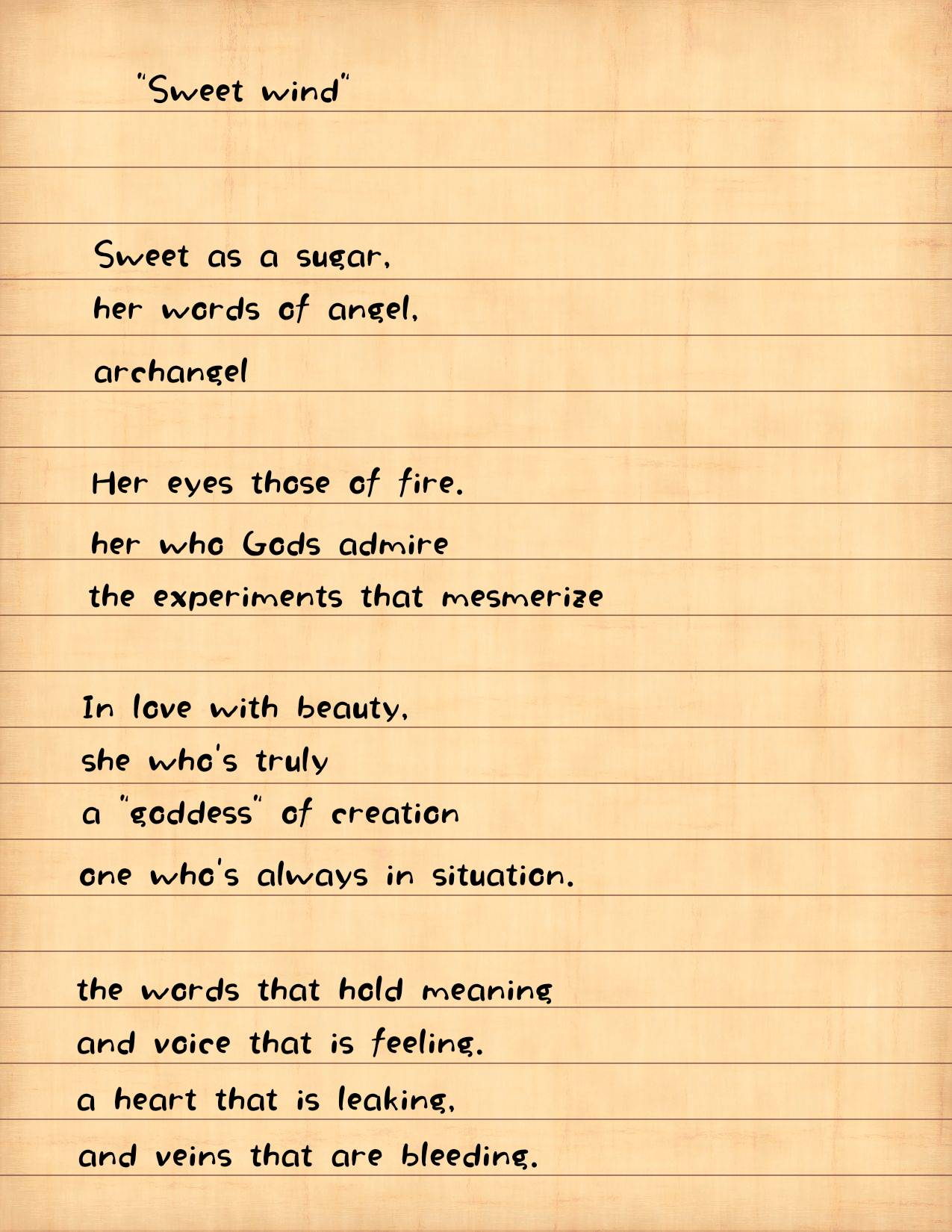 "Sweet wind" - poem Genshin Impact | HoYoLAB