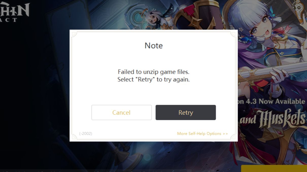 "Failed to unzip game files" Genshin Impact | HoYoLAB