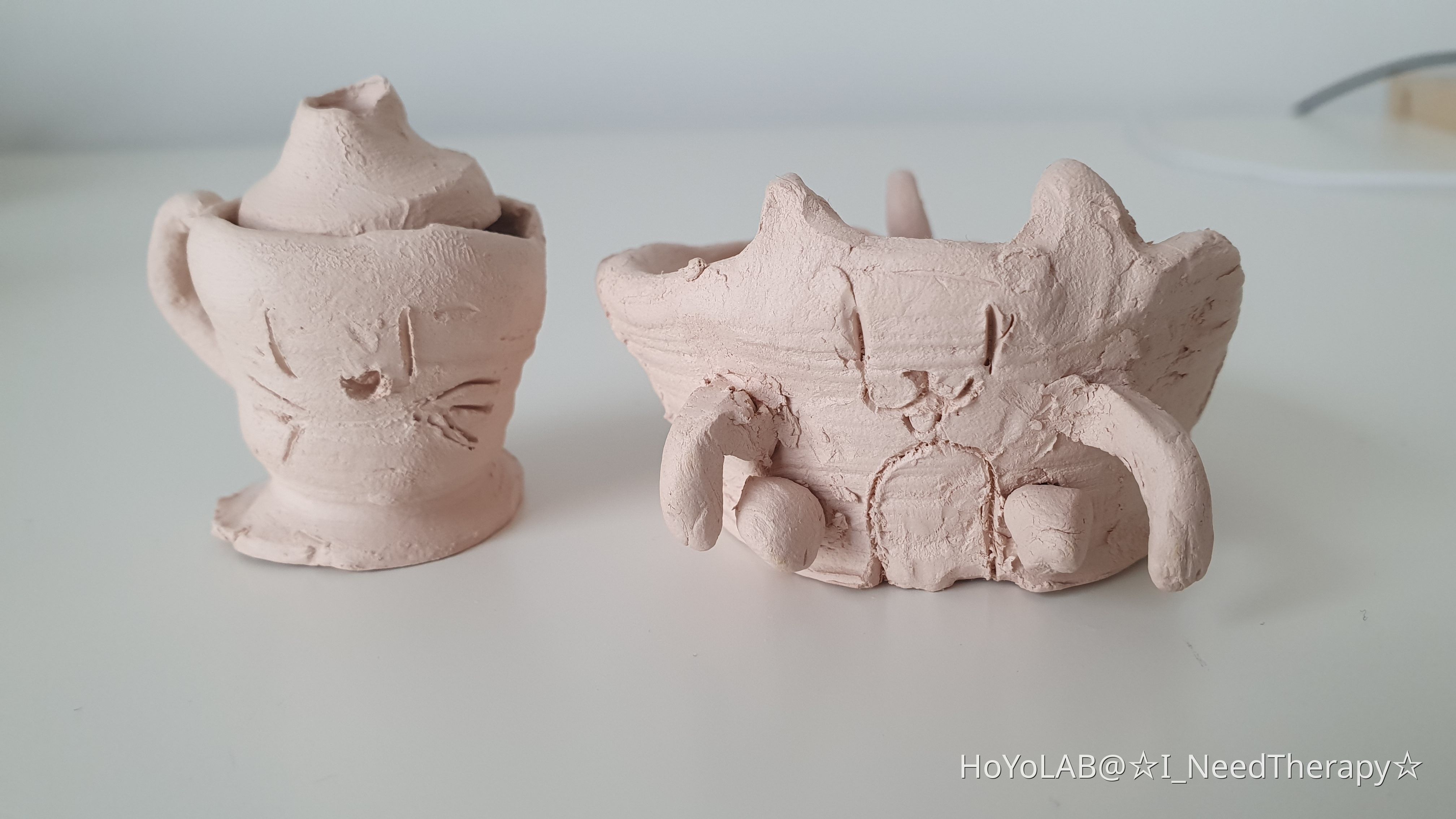 Clay sculptures from my friend!! | HoYoLAB