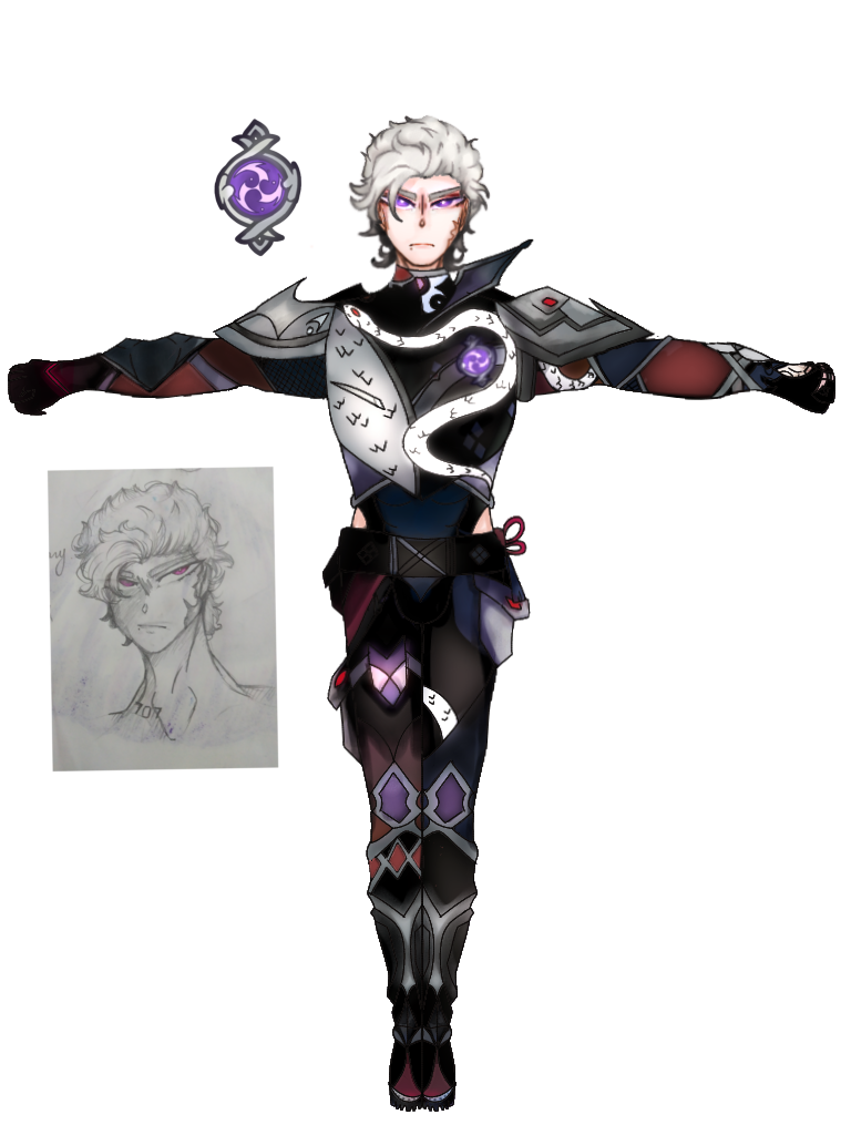 I changed his design...Again.... Genshin Impact | HoYoLAB