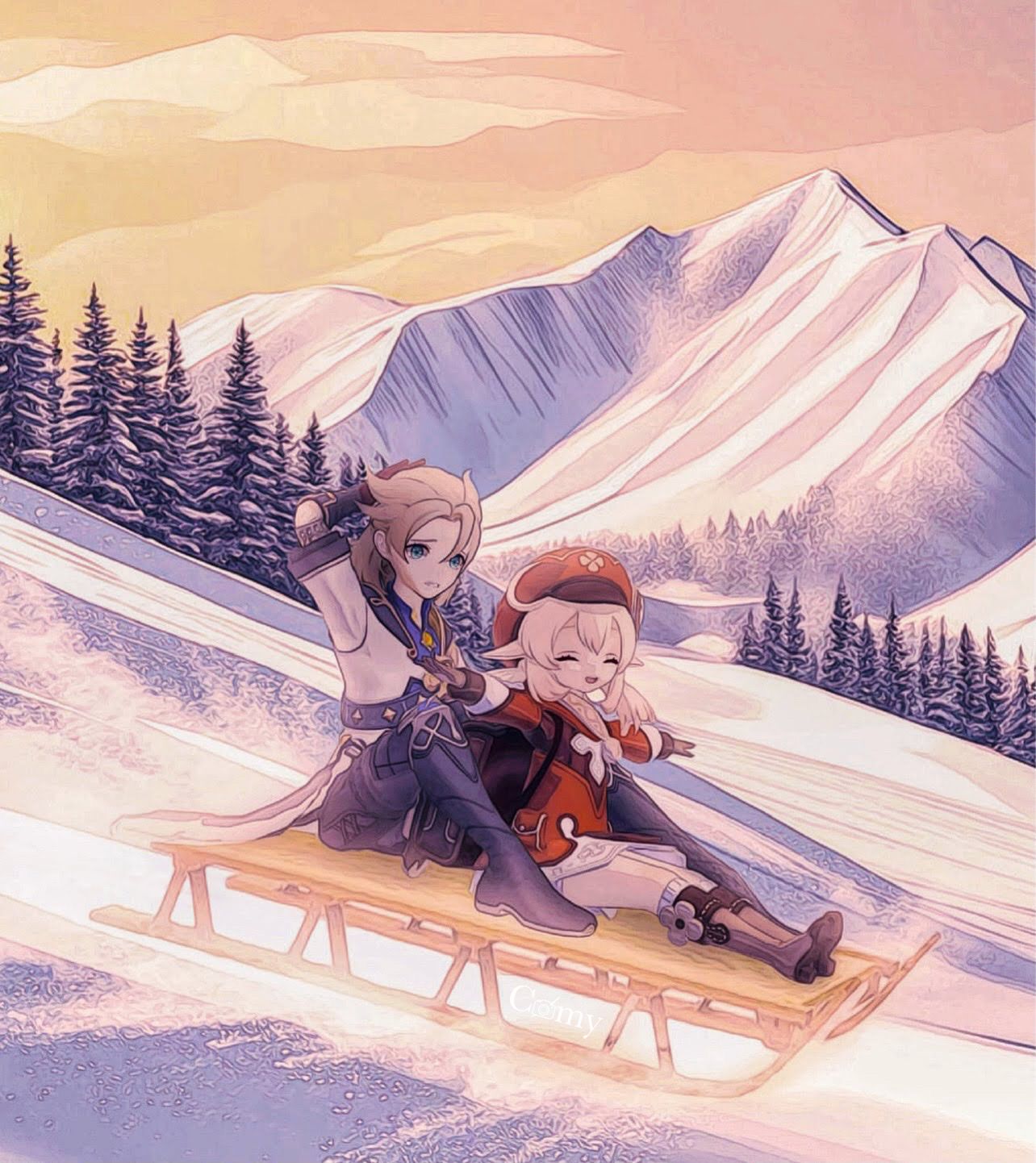 Sledding with Klee!🛷 Genshin Impact | HoYoLAB