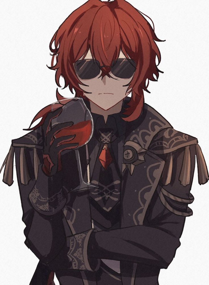 Diluc with sunglasses Genshin Impact | HoYoLAB
