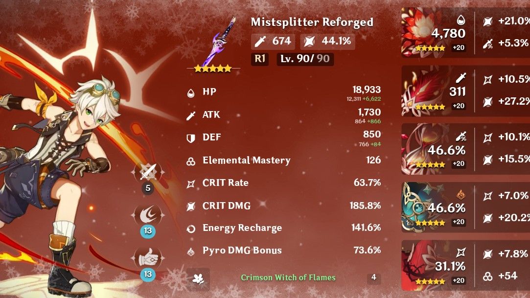 My DPS Bennett build and damage showcase Genshin Impact | HoYoLAB