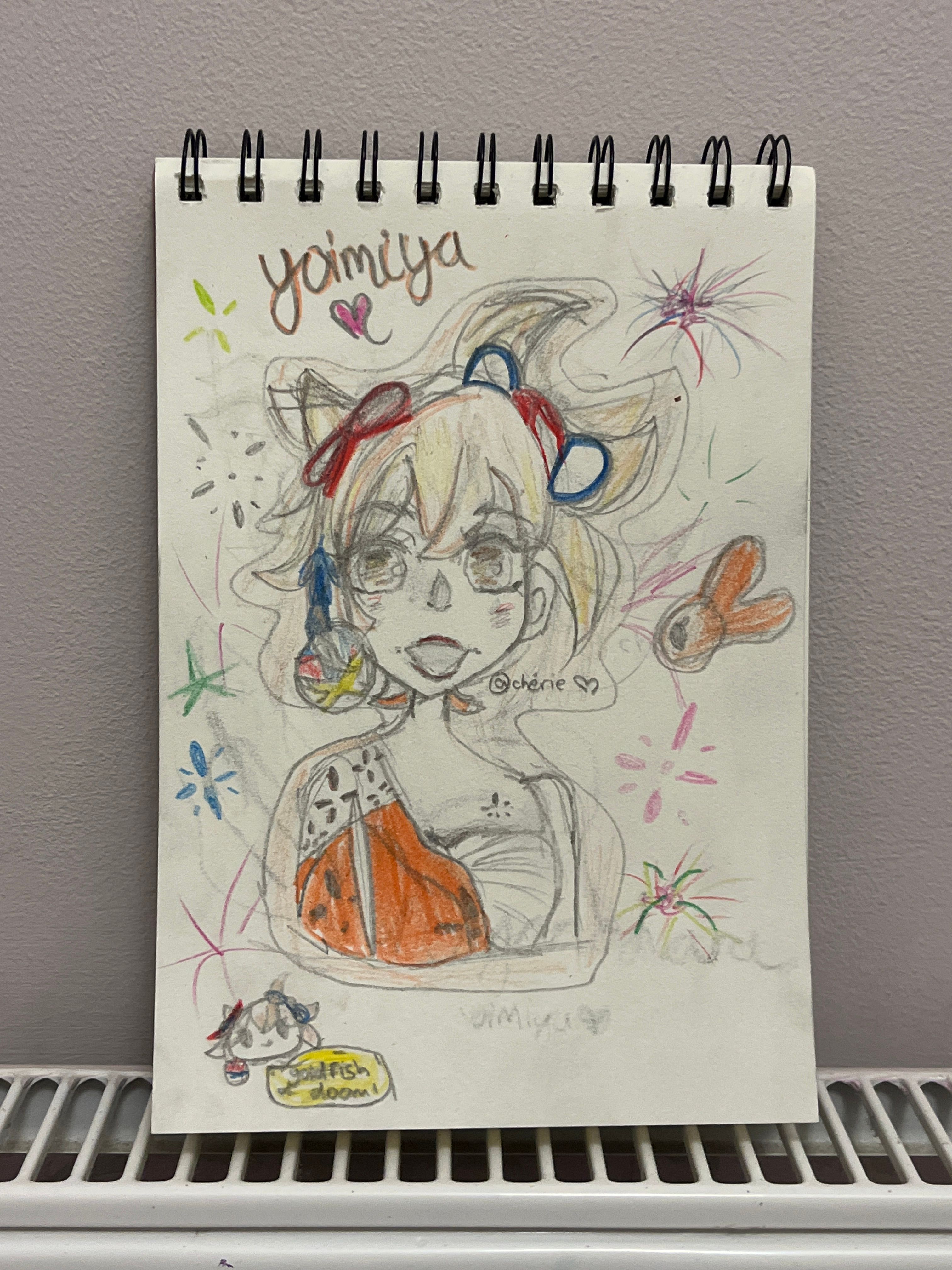yoimiya drawing ♪(๑ᴖ ᴖ๑)♪ Genshin Impact | HoYoLAB